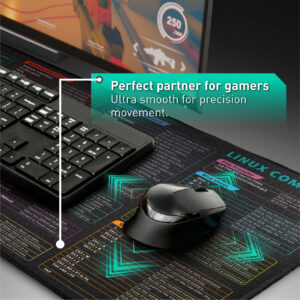 Linux Commands Line Mouse pad – Extended Large Cheat Sheet Mousepad ...
